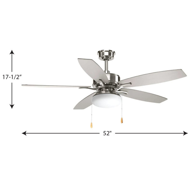 Red Barrel Studio® Segars 52'' Ceiling Fan with Light Kit & Reviews ...