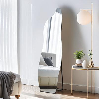 Wrought Studio Jacarri Asymmetrical Wall Mirror & Reviews | Wayfair