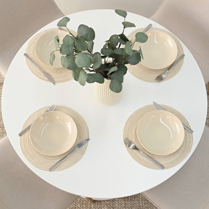 Wade Logan® Pasha 5 - Piece Pedestal Dining Set & Reviews | Wayfair