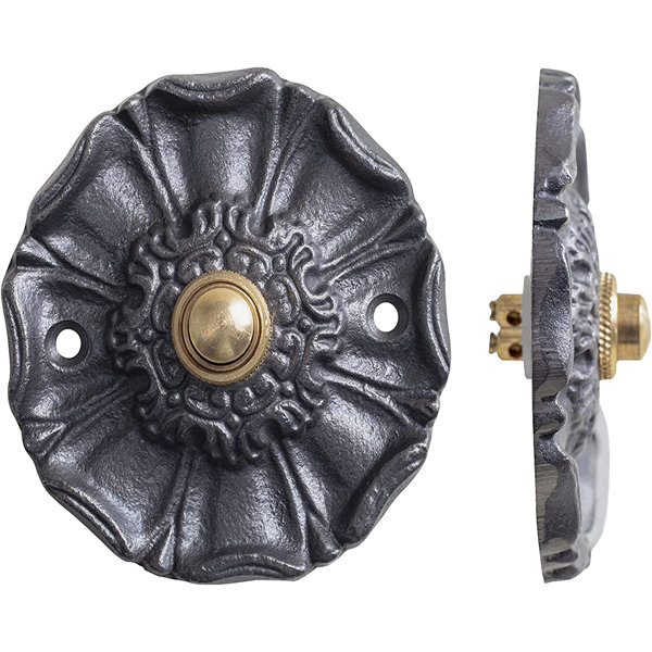 Rosalind Wheeler Iron Electric Push Button Bell | Wayfair.co.uk