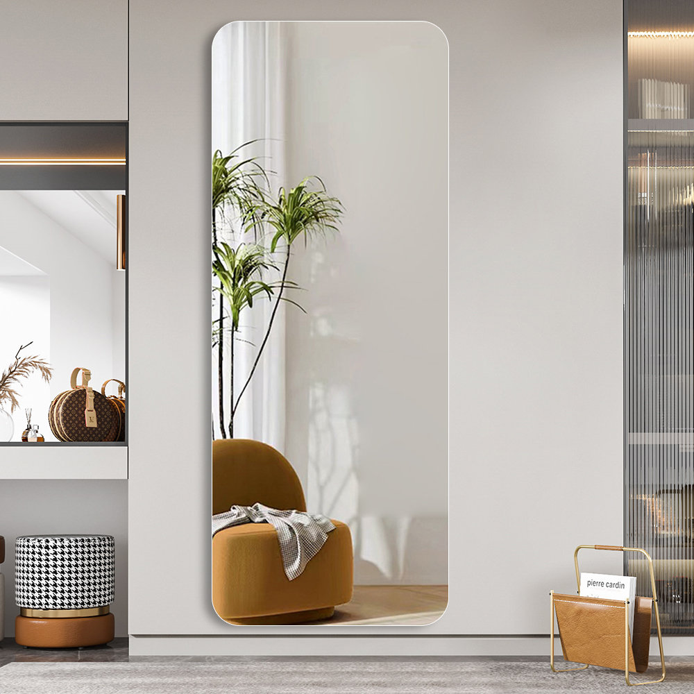 Ebern Designs Blaxcell Frameless Mirror,Full length wall mounted ...