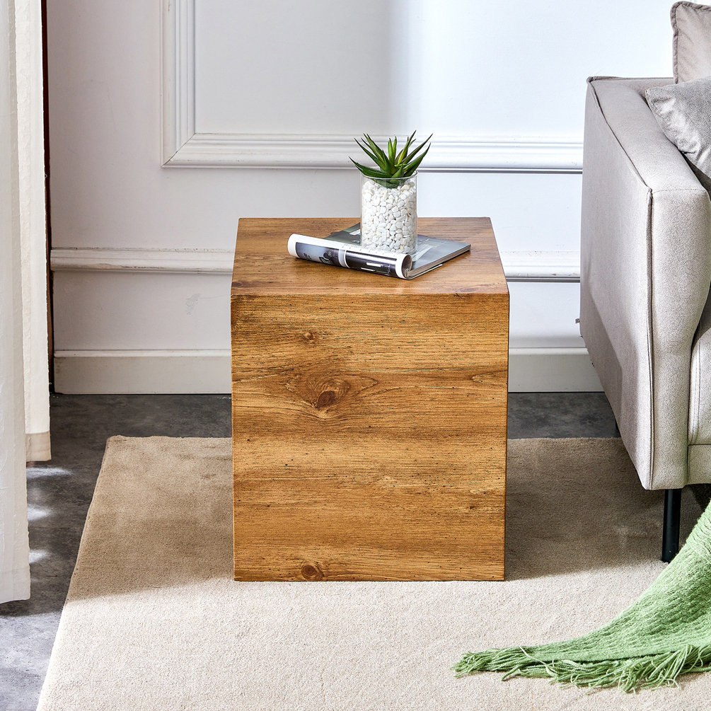 Millwood Pines A modern and practical coffee table made of wood grain ...