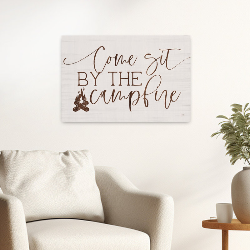 Ophelia & Co. Come Sit By The Campfire Abstract Contemporary Art | Wayfair