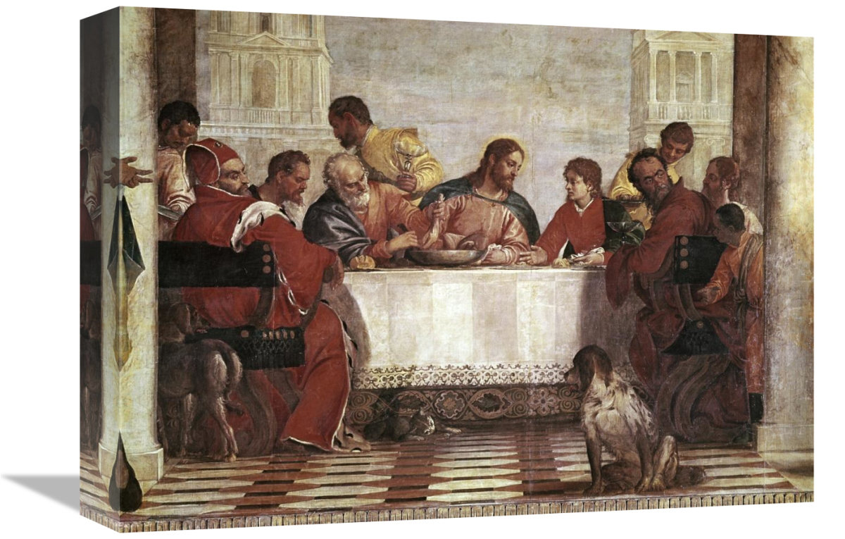 East Urban Home 'Dinner In The House of Levi Detail' Print on Canvas ...