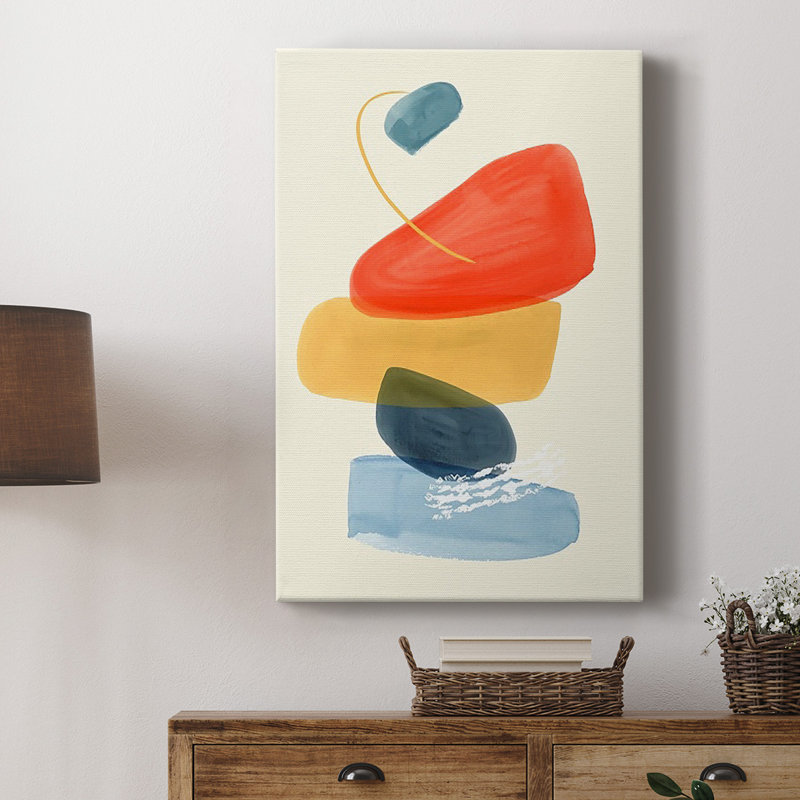 Ivy Bronx Bright Color Bundle II Premium Gallery Wrapped Canvas - Ready ...