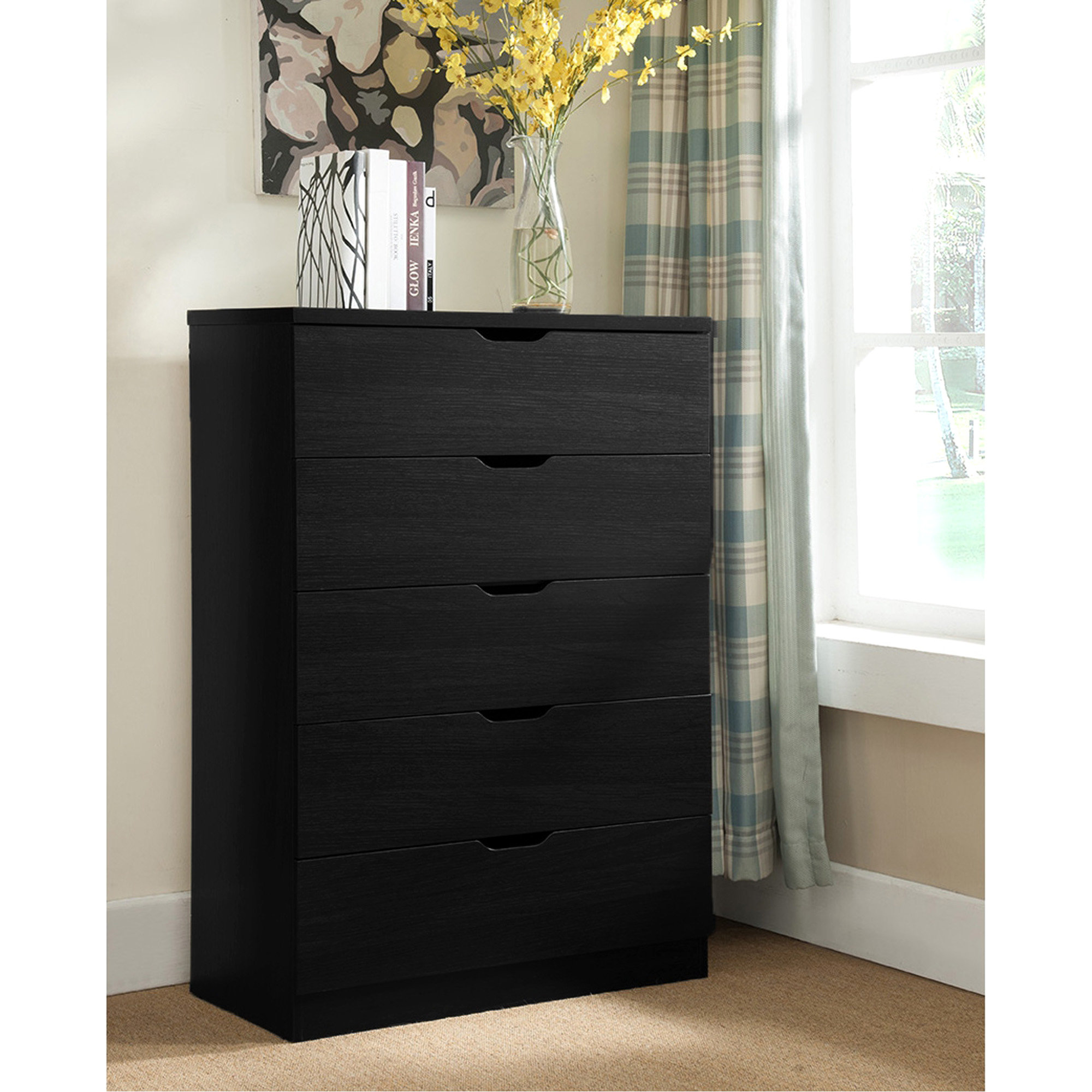Latitude Run® Versatile Five-Drawer Chest For Organized Living And ...