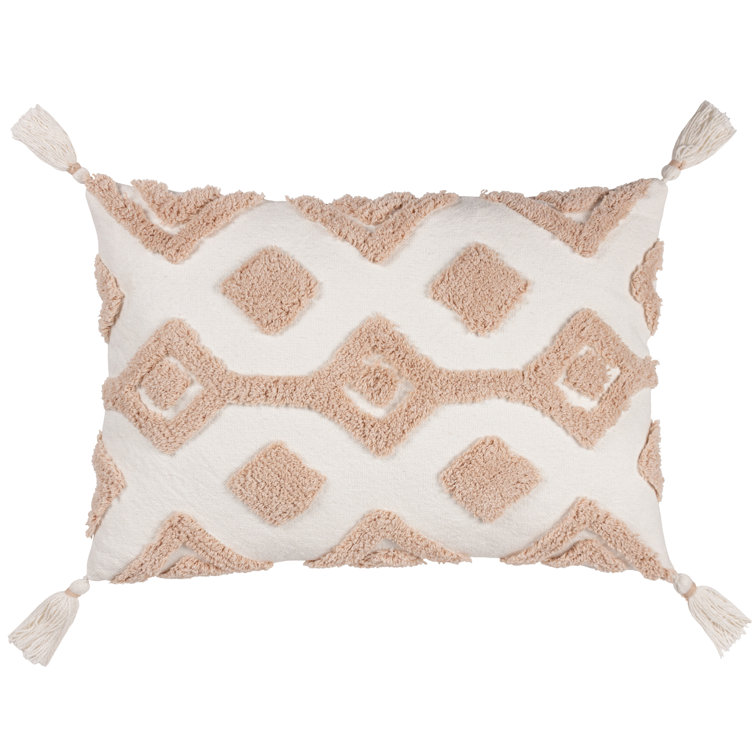 furn. Geometric Rectangular Lumbar Cushion With Filling | Wayfair.co.uk