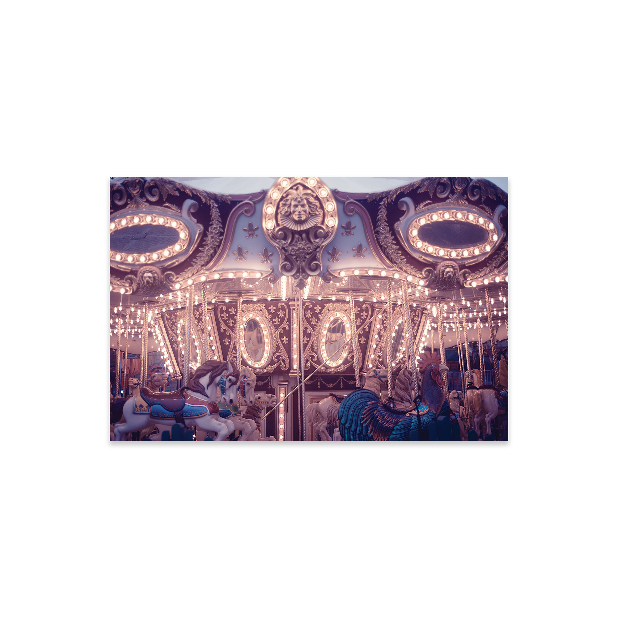 Ebern Designs " Winter Carousel " by Grace Digital Art Co | Wayfair