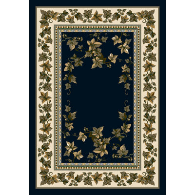 Milliken Signature Ivy Valley Sapphire Floral Area Rug & Reviews | Wayfair