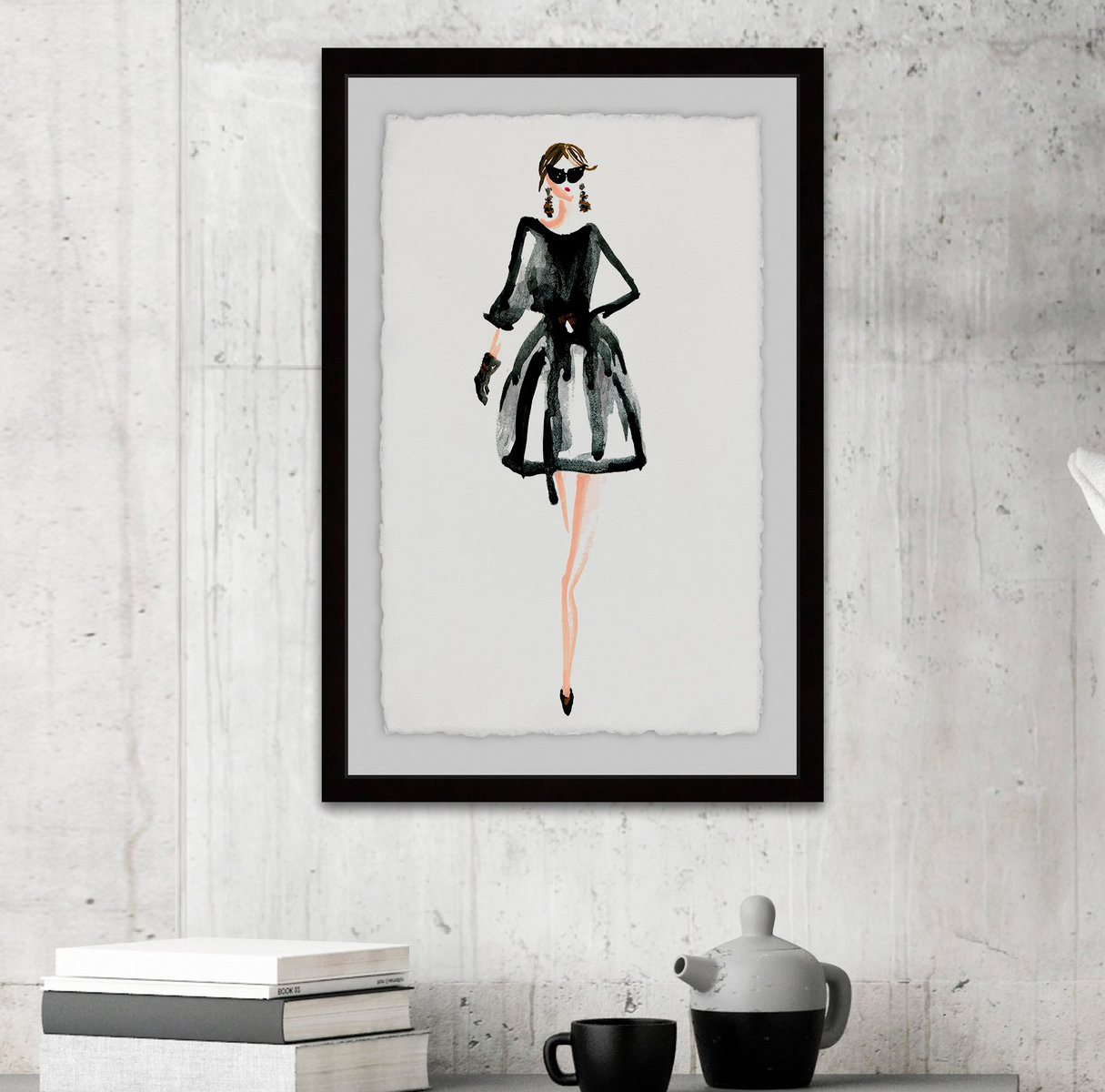 Mercer41 'La Moda' Framed Acrylic Painting Print - Wayfair Canada