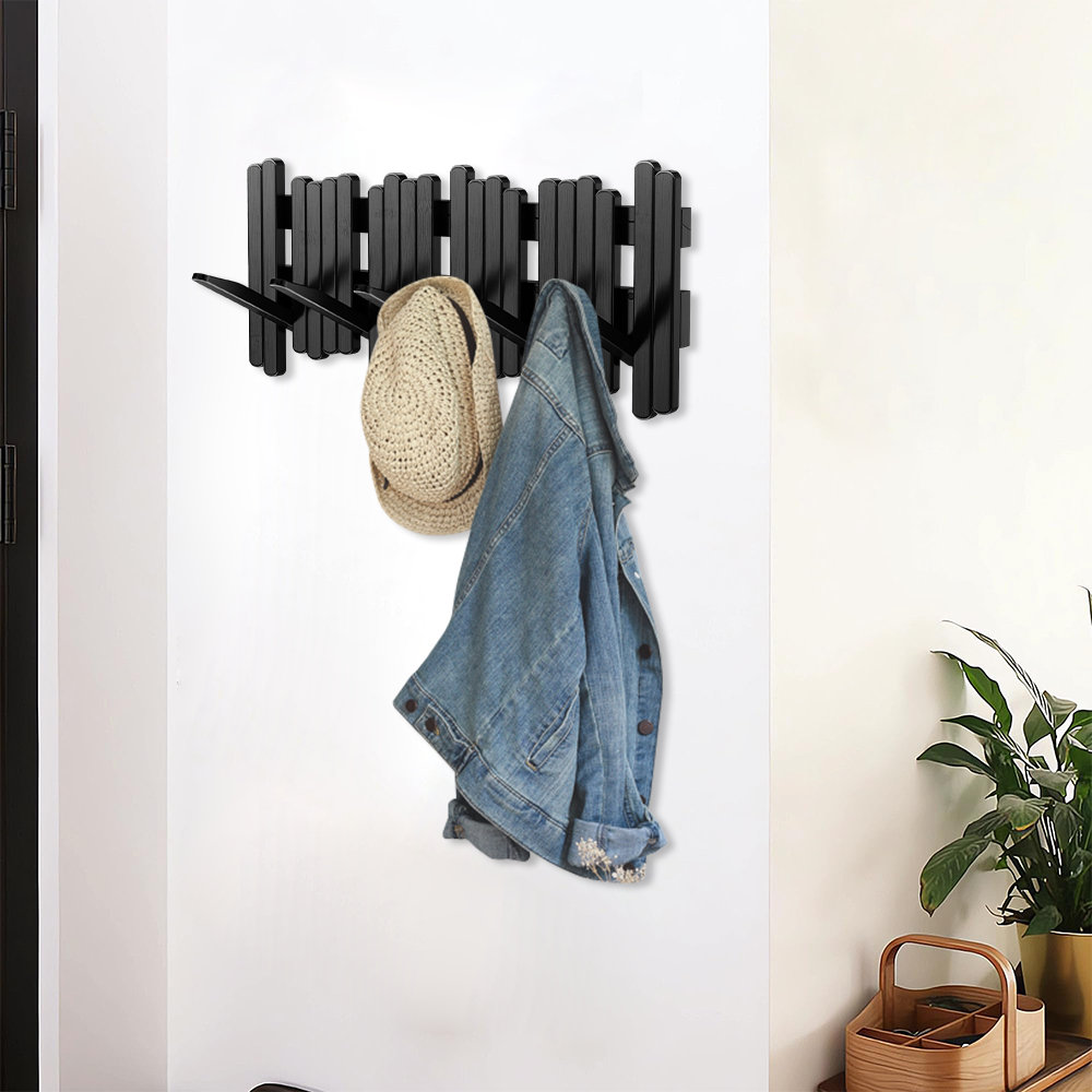 Latitude Run® Wall Mounted Coat Rack,Bamboo Piano Coat Racks | Wayfair