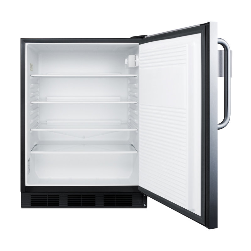 Summit Appliance 24" Wide Built-In All-Refrigerator, With Speed Rail ...