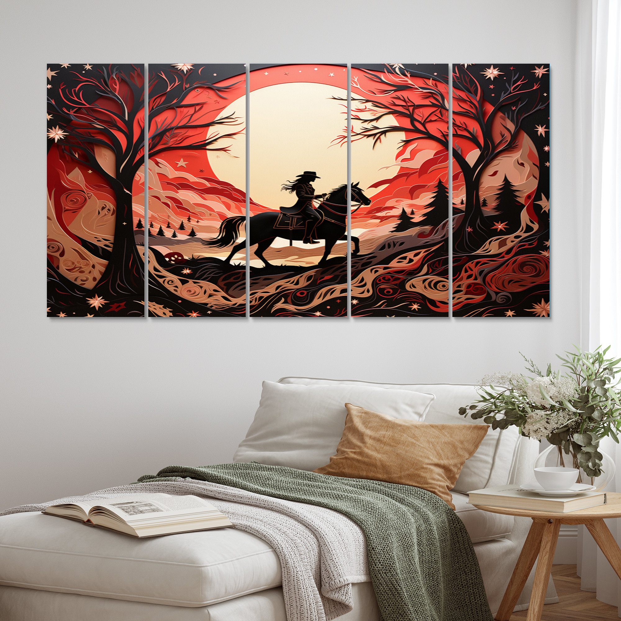 Foundry Select Western Wild West Abstract Show - Western Wall Art Print ...