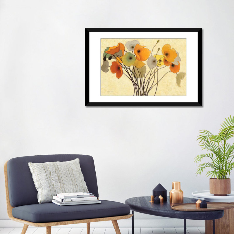 Alcott Hill® Pumpkin Poppies I On Canvas by Shirley Novak Gallery ...