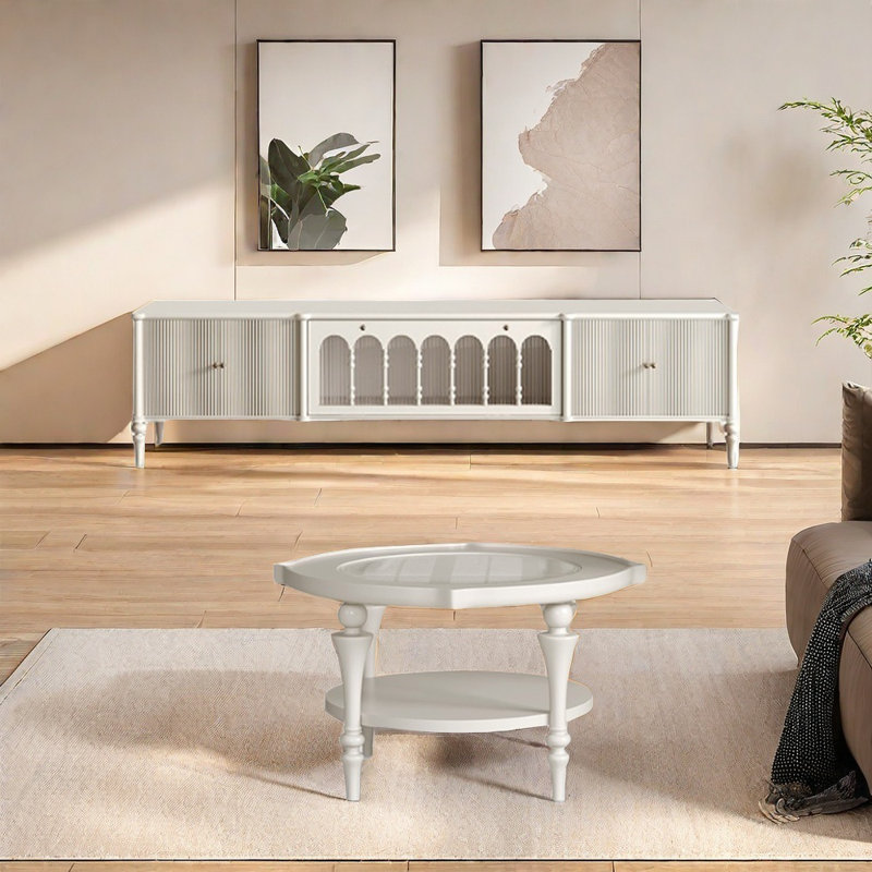 aurasarise Vintage TV stand coffee table | Wayfair