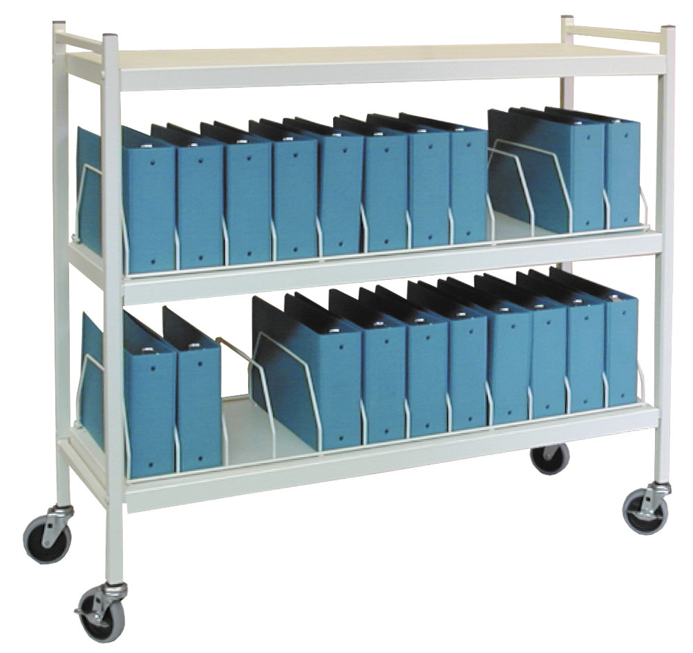 Omnimed Big Beam Large 24 Cap File Cart Vertical Rack | Wayfair