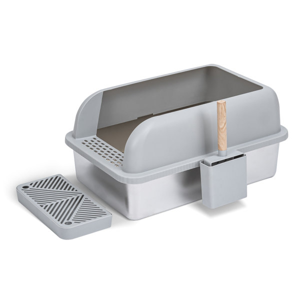 Tucker Murphy Pet™ Extra Large Stainless Steel Litter Box & Reviews ...