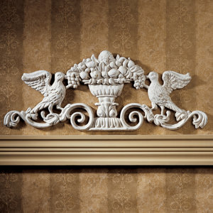 Design Toscano Urn Ornamental Architectural Pediment Wall Décor ...