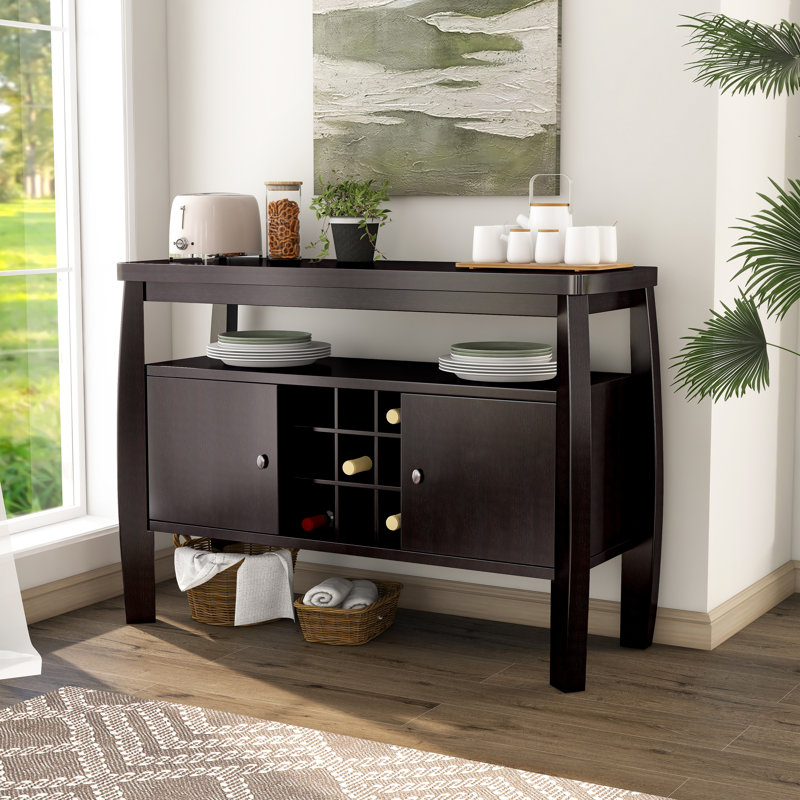 Latitude Run® Mendota 51" Width Buffet with Wine Rack | Wayfair
