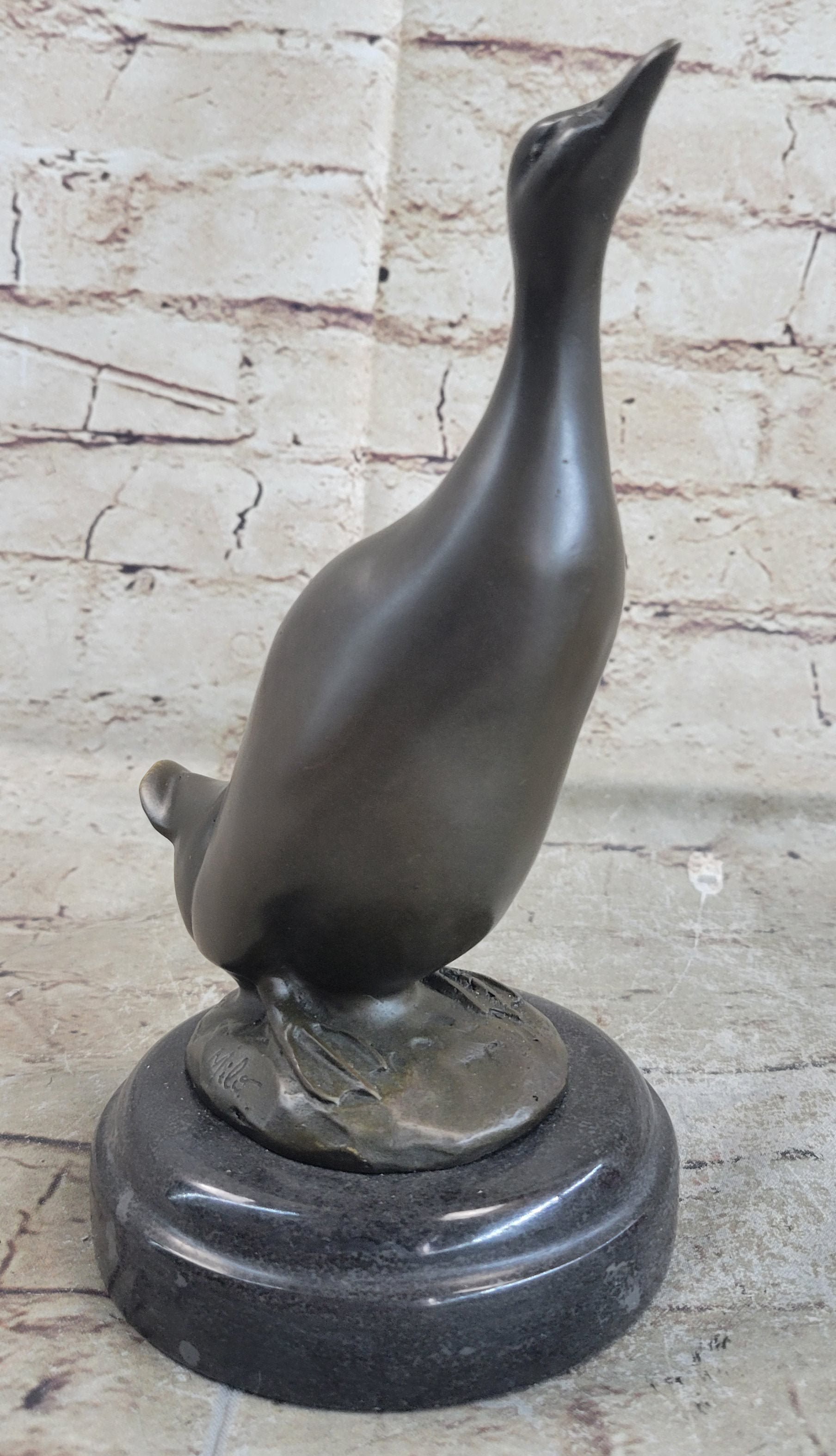 August Grove® Cofsky Duck Bird Water Fowl Bronze Sculpture Statue Decor ...