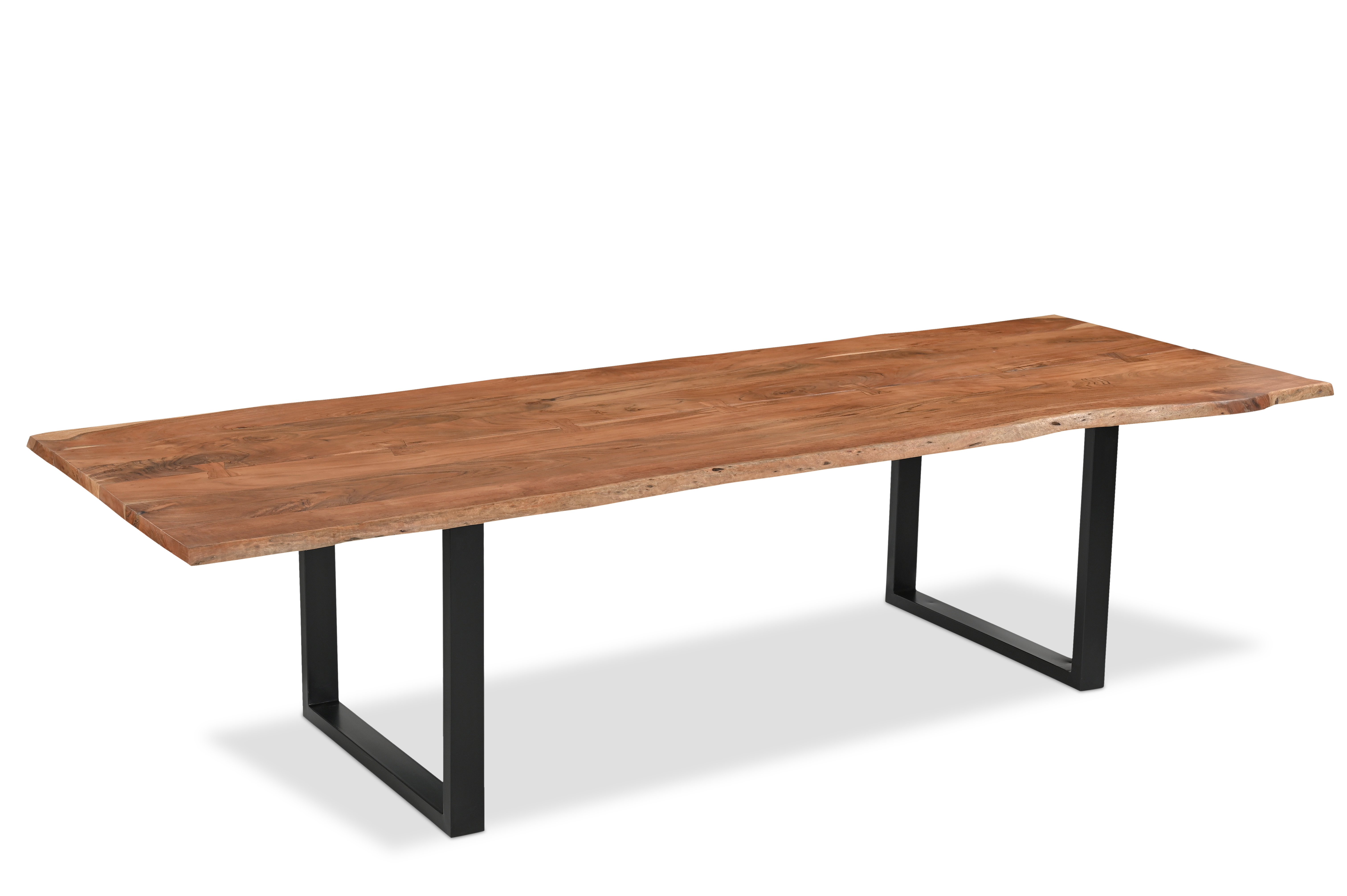 Loon Peak® Julienna Acacia wood live edge Dining Table- 96" | Wayfair