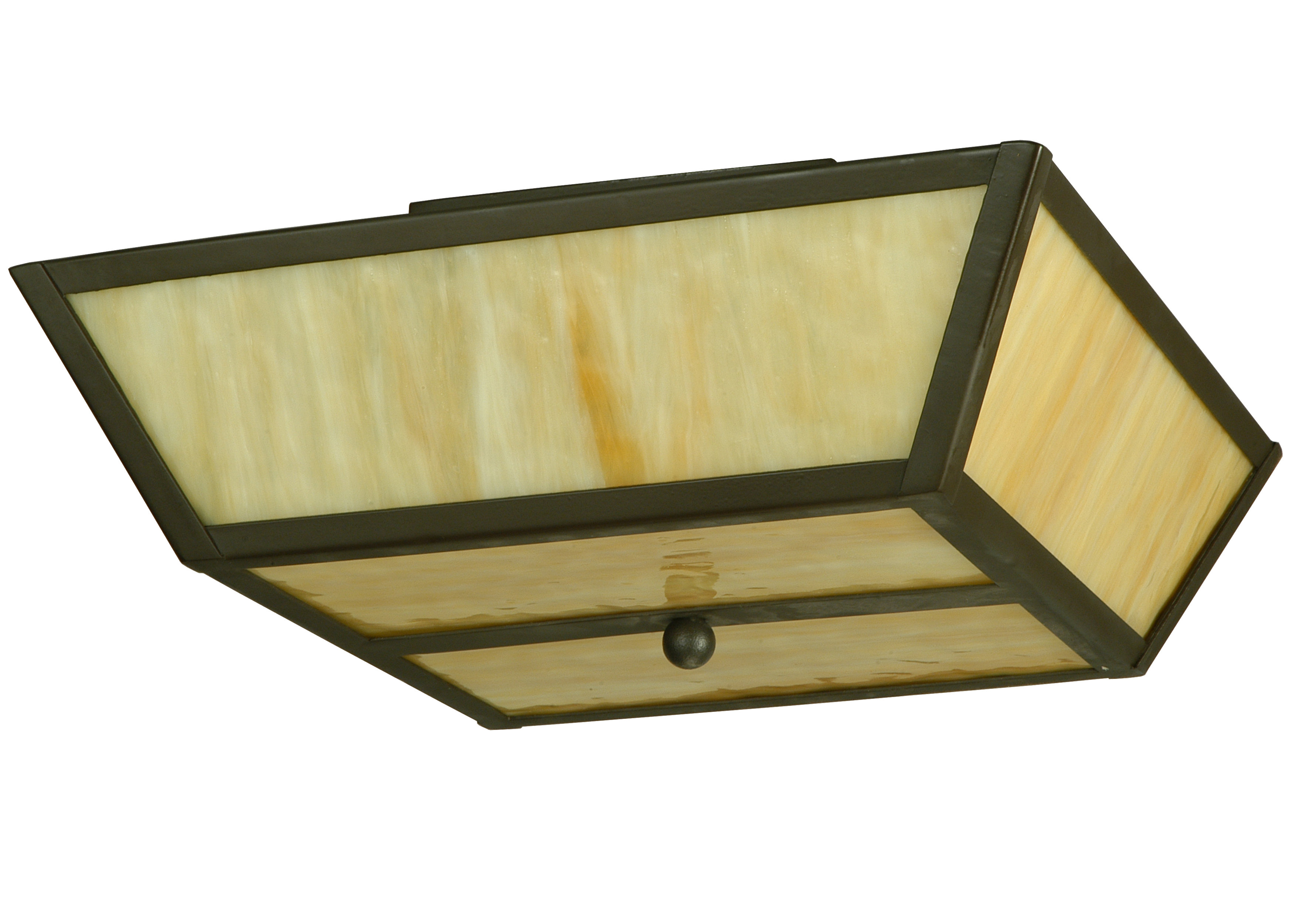 Meyda Lighting Madera 3 - Light 21.25" Unique/Statement Geometric Flush ...
