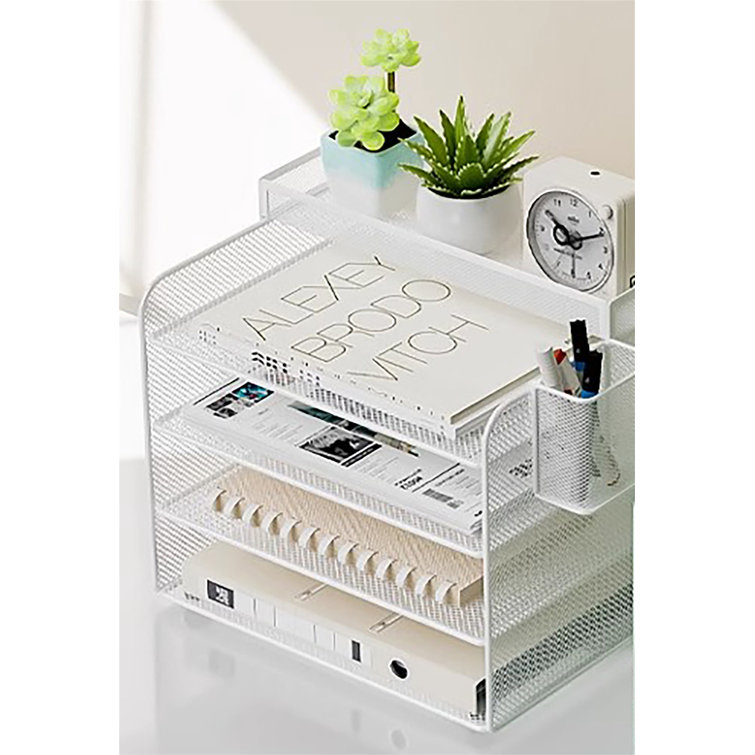 Hokku Designs Desktop Storage Organizer Shelf, File Storage Box, | Wayfair