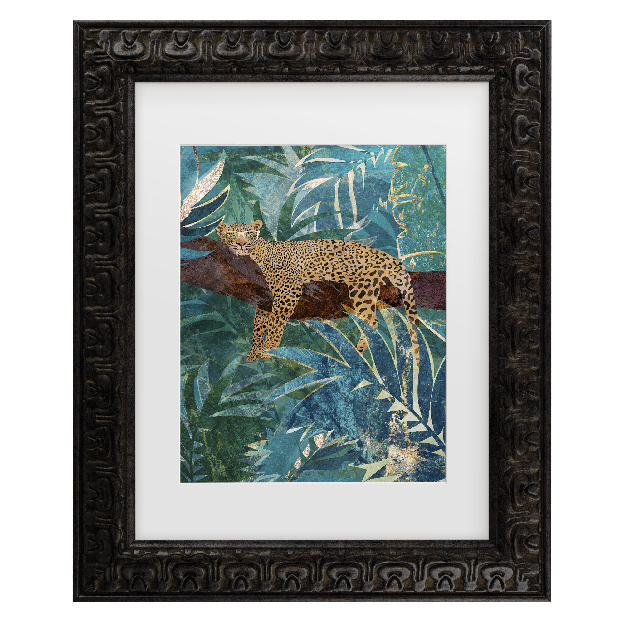 Ebern Designs Bolog Sarah Manovski Lazy Leopard In The Jungle Matted ...
