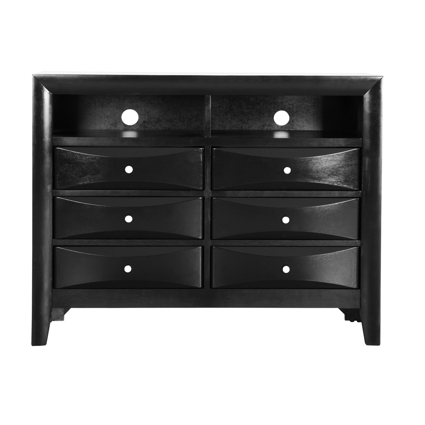 Red Barrel Studio Modern Black Media Chest - Glory Furniture G1500-tv2 ...