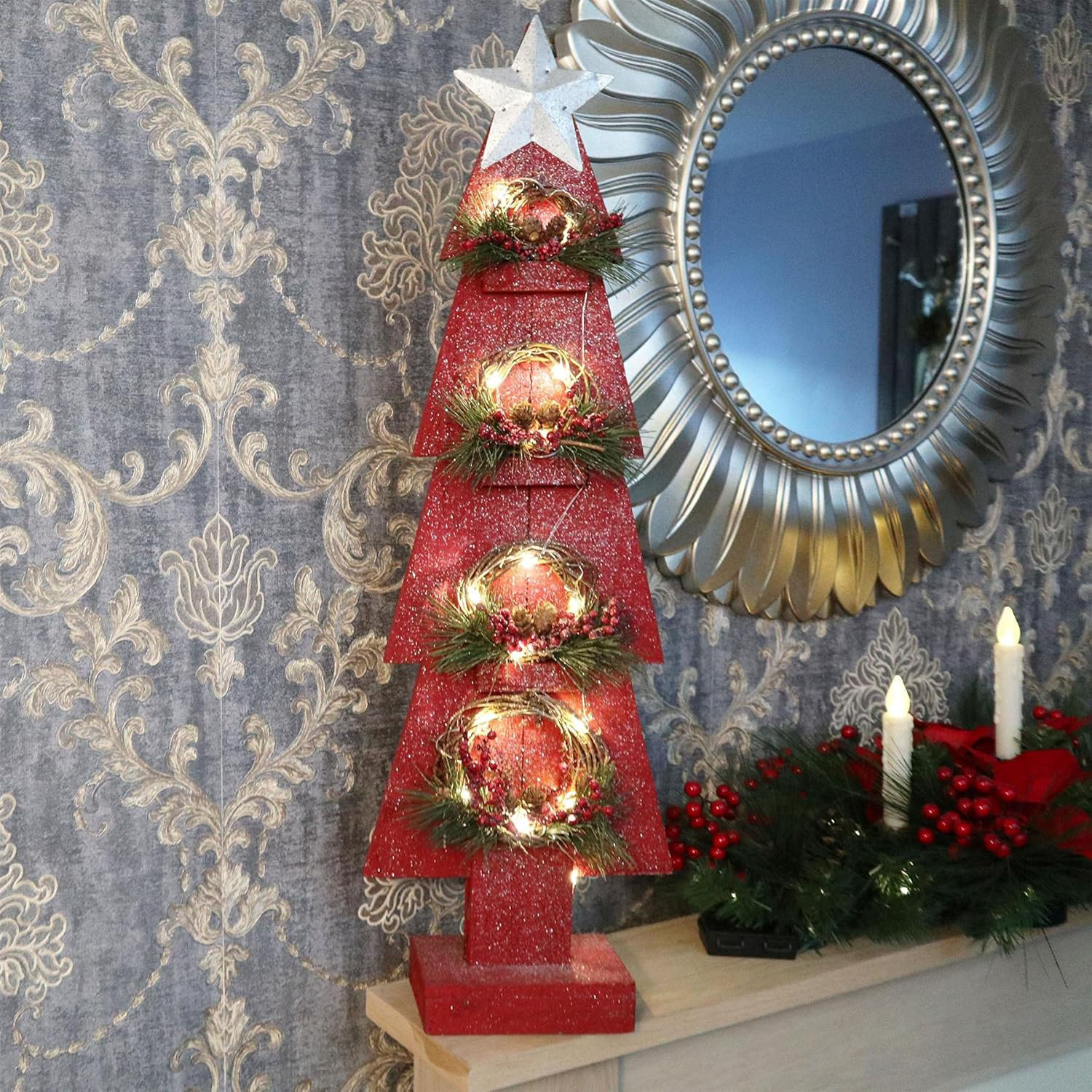 The Seasonal Aisle 260029-WOODEN-TREE-GREEN | Wayfair.co.uk