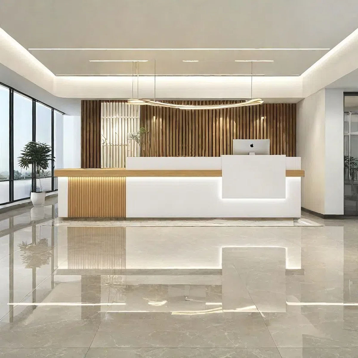 OX Art Reception Desk Style Front Desk, Checkout Counter & Computer ...