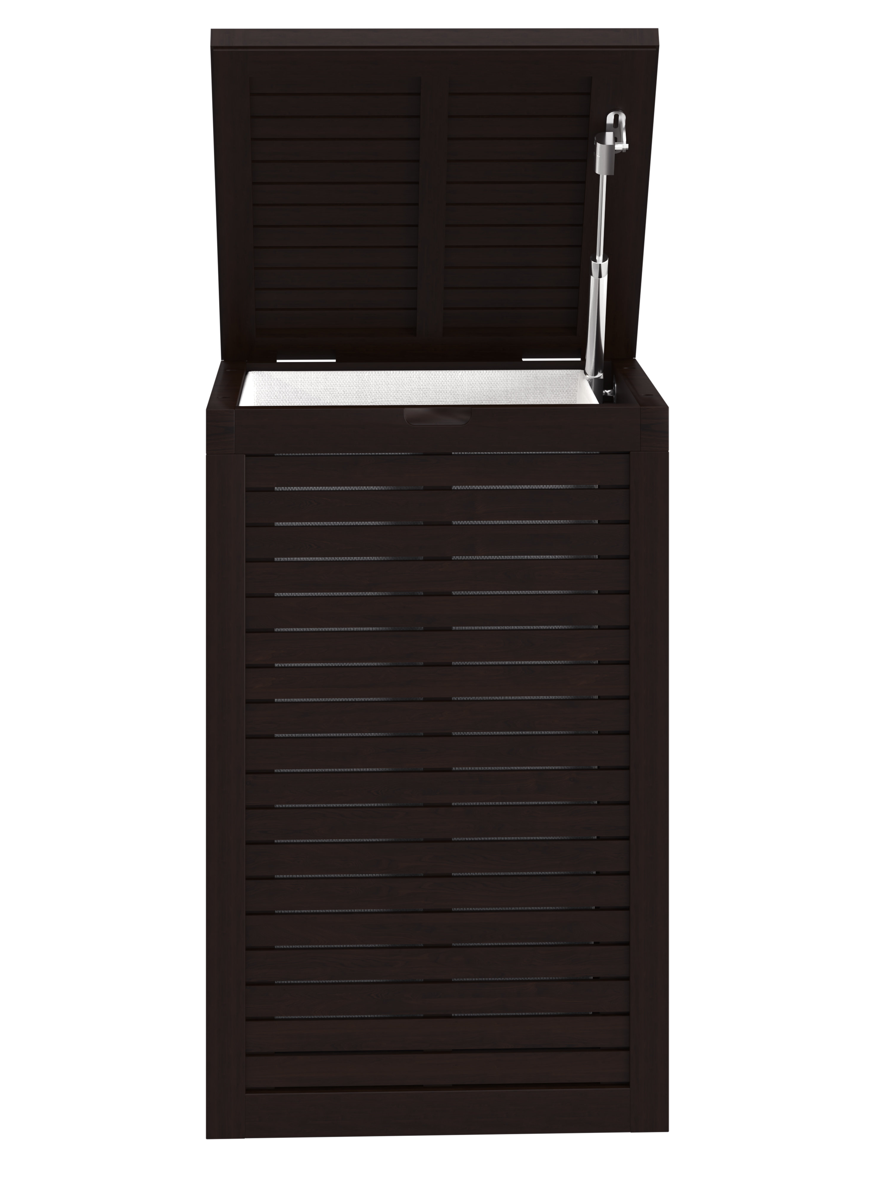 Aqua Teak Spa Laundry Hamper | Perigold