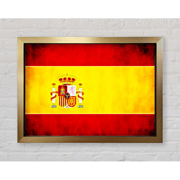 Bright Star Spanish Flag - Single Picture Frame Print | Wayfair.co.uk