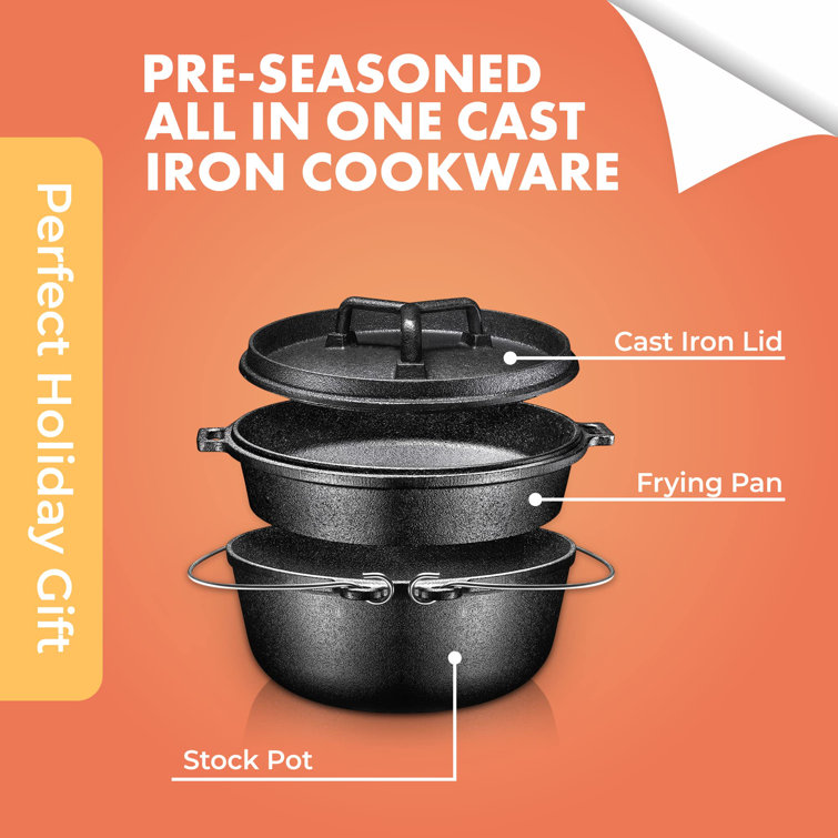 Bruntmor 1 - Piece Cast Iron Cookware Set | Wayfair