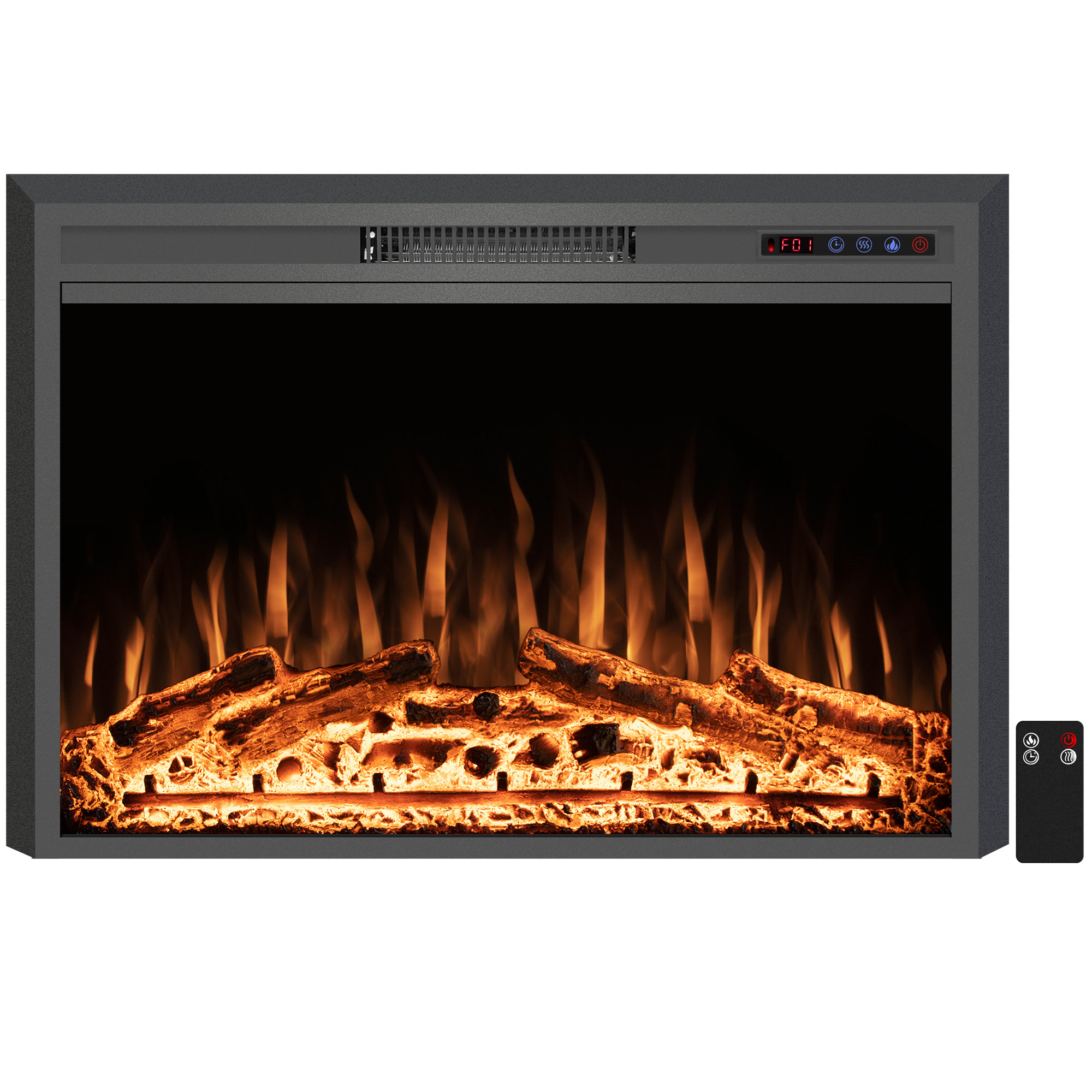 Symple Stuff Virdi Electric Fireplace Insert & Reviews | Wayfair