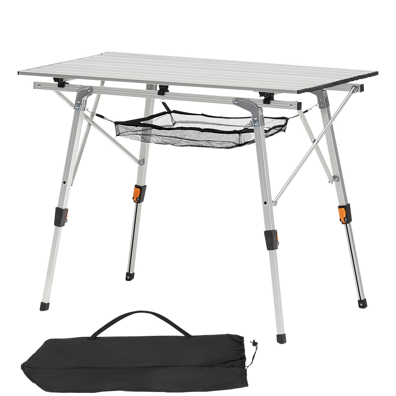 VEVOR Folding Portable Camping Table Aluminum Outdoor Picnic Roll up ...