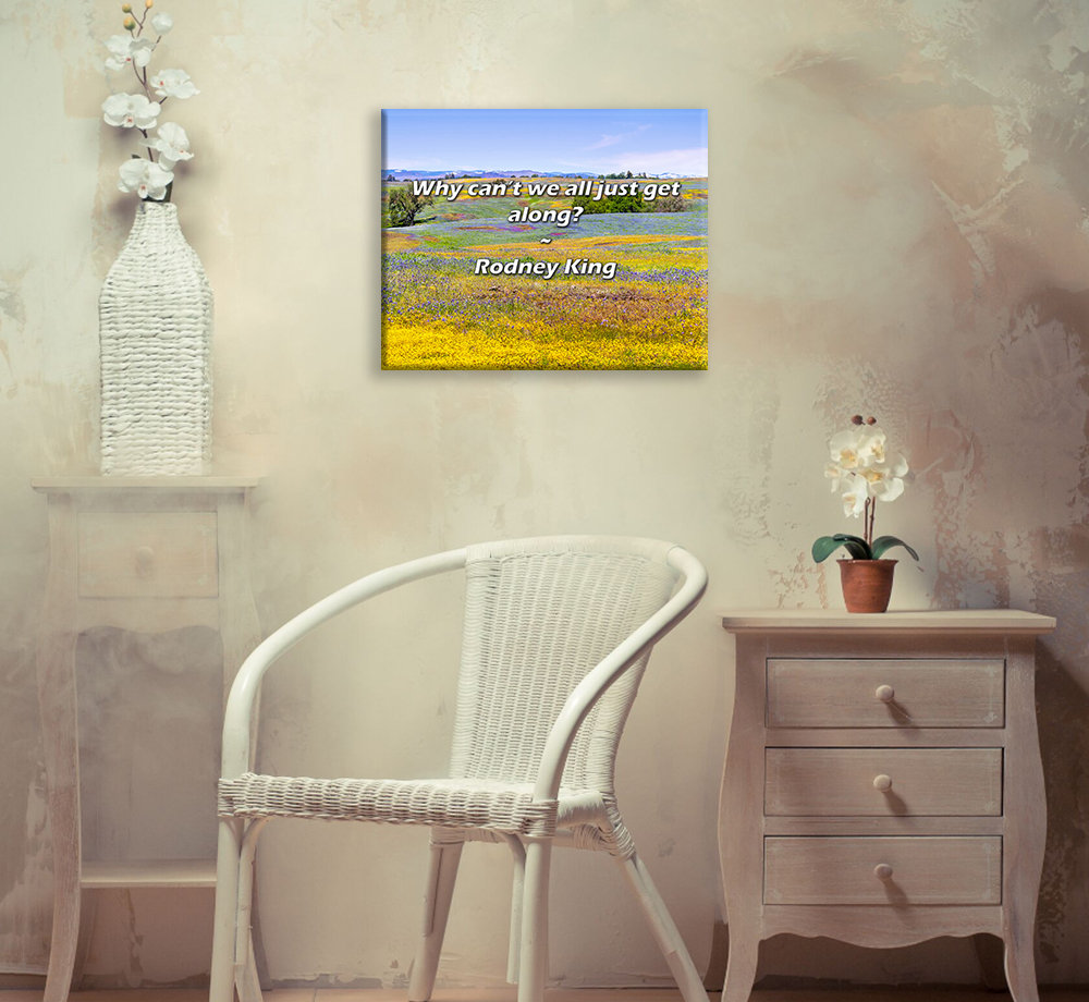 Fleur De Lis Living Artsy Quote "Why can’t we all just get along?" By ...