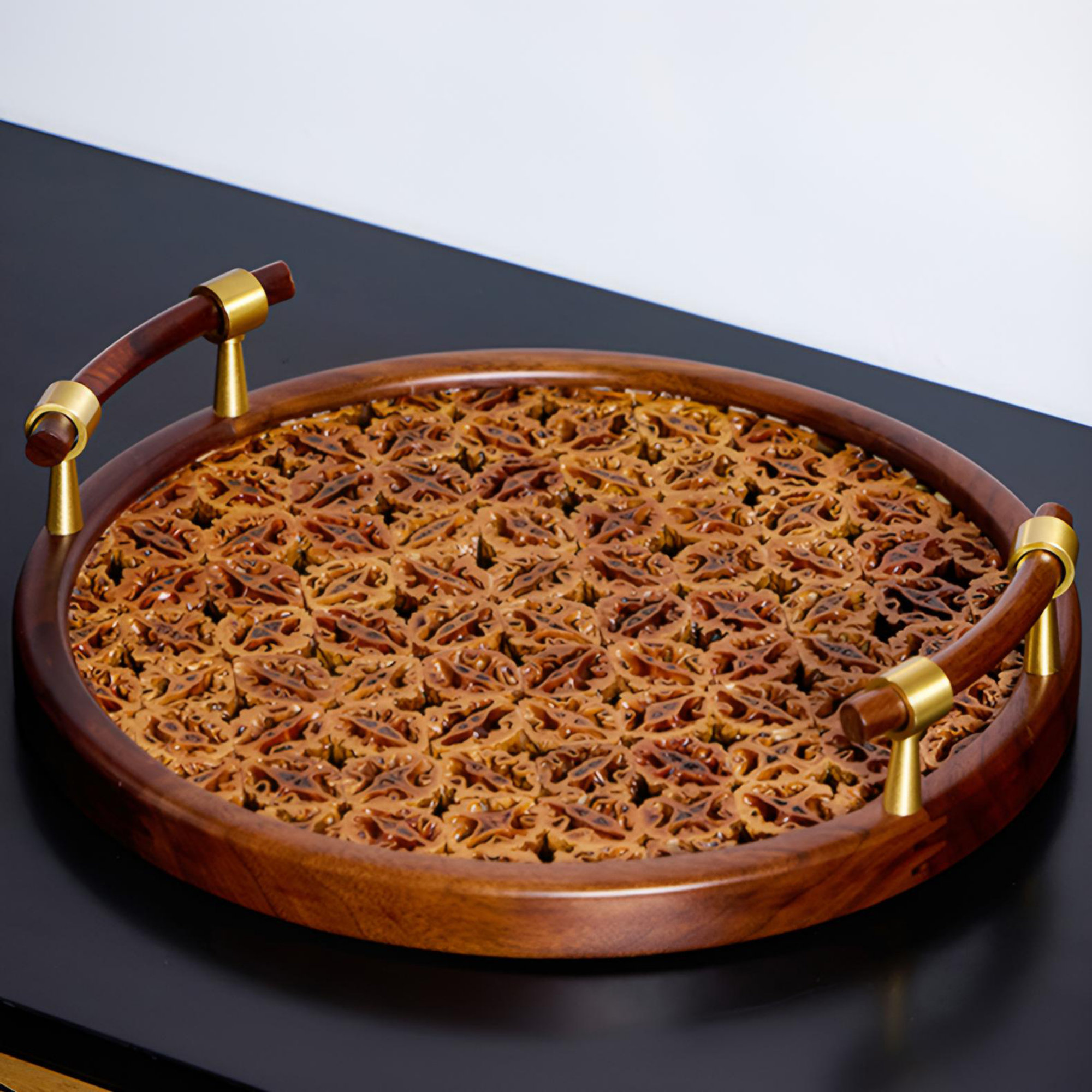Padise Epoch North American Black Walnut Tea Tray - Handmade Refined ...