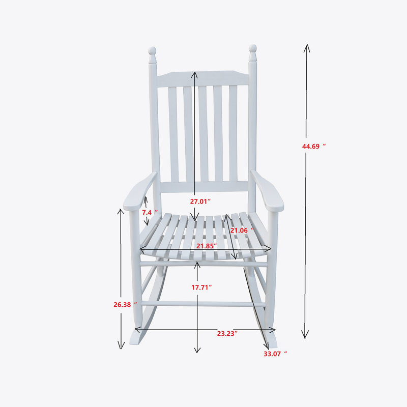 Lark Manor™ wooden porch rocker chair | Wayfair