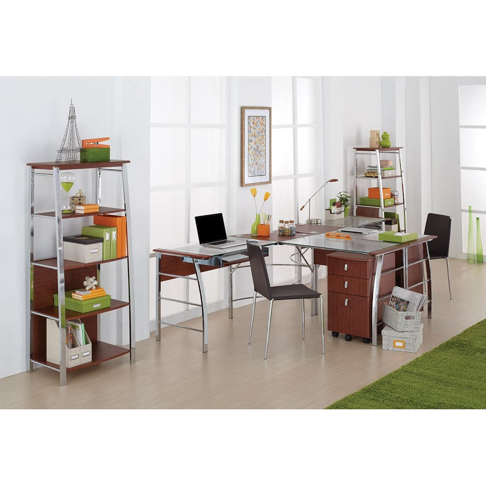Wrought Studio Wide L-Shaped Corner Desk, Modern Home Office Desk ...