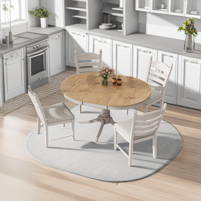 August Grove® Cadon Oval 58'' L x 42'' W Dining Set | Wayfair