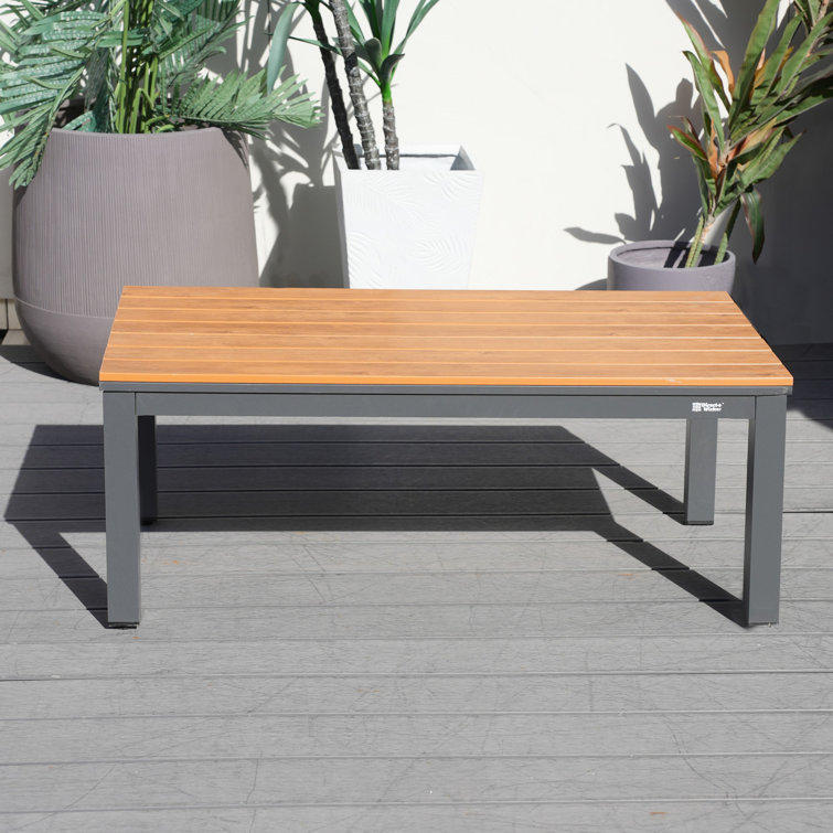 Ebern Designs Aluminum Outdoor Coffee Table - Wayfair Canada