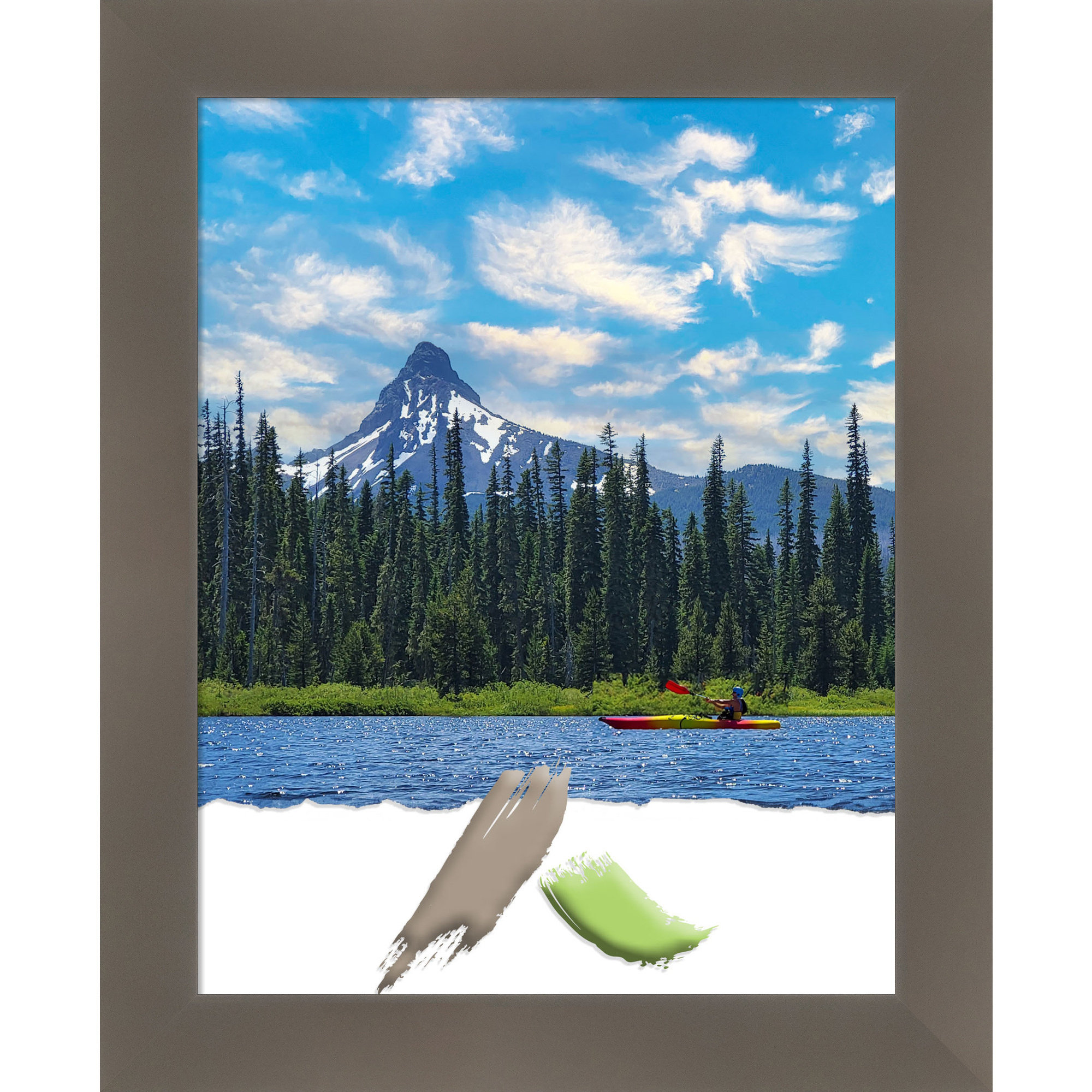 Latitude Run® Edwin Clay Grey Wood Picture Frame, Photo Frame, Art ...