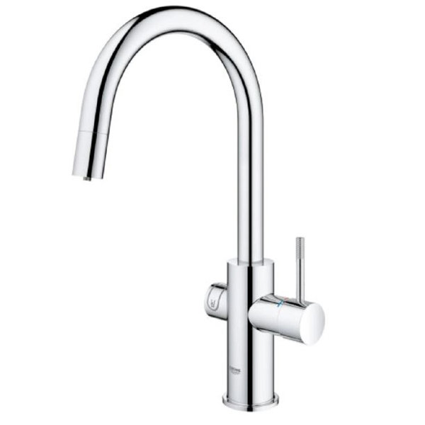 GROHE Touchless Single Handle Kitchen Faucet with Accessories | Wayfair