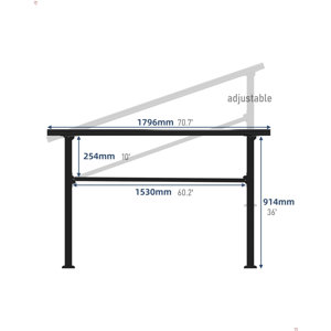 babevy 6-Step Handrail And Indoor Staircase Railing Kit, Outdoor Step ...