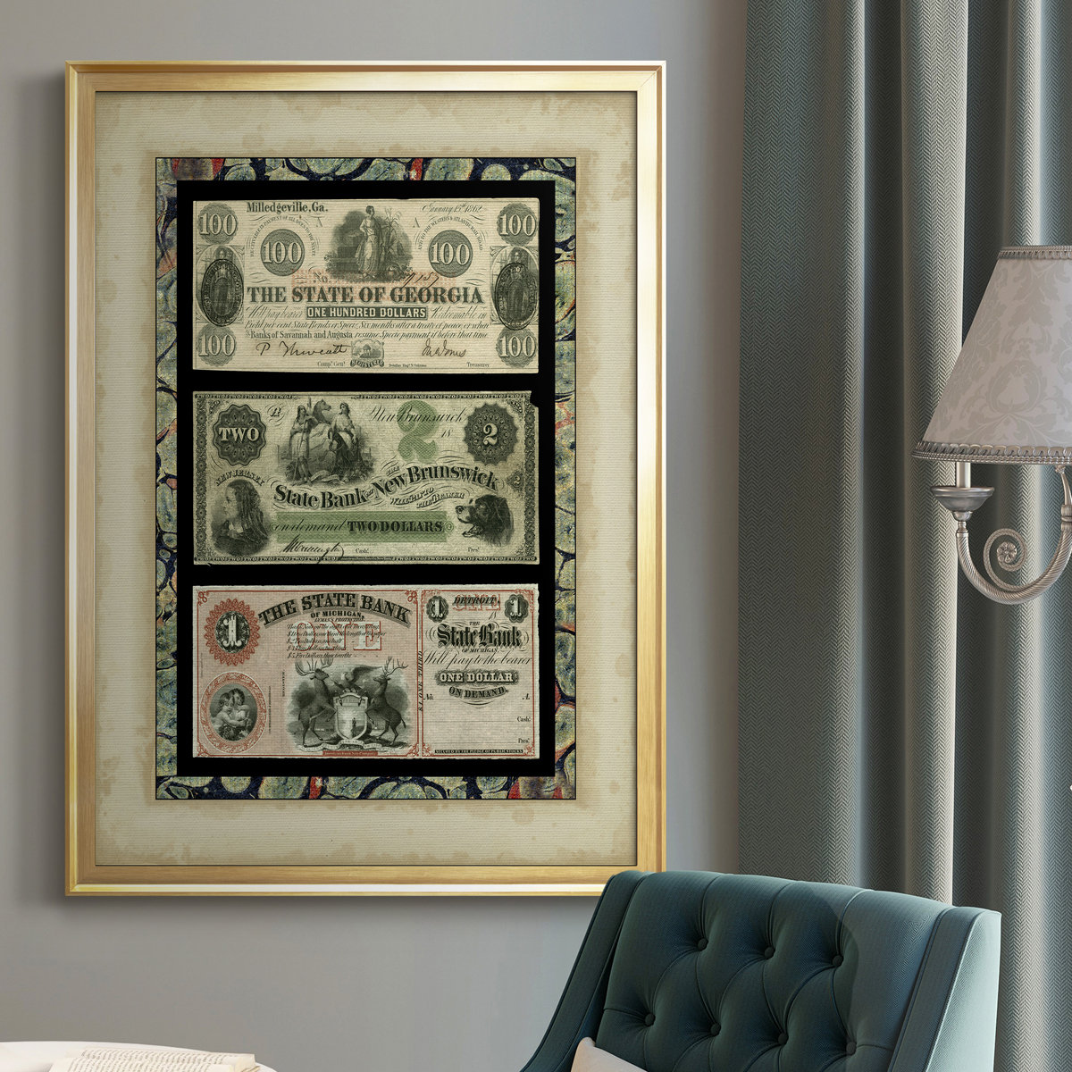 Canora Grey Money Money Money I Premium Framed Canvas - Ready To Hang ...