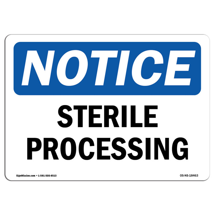 SignMission Sterile Processing Sign | Wayfair