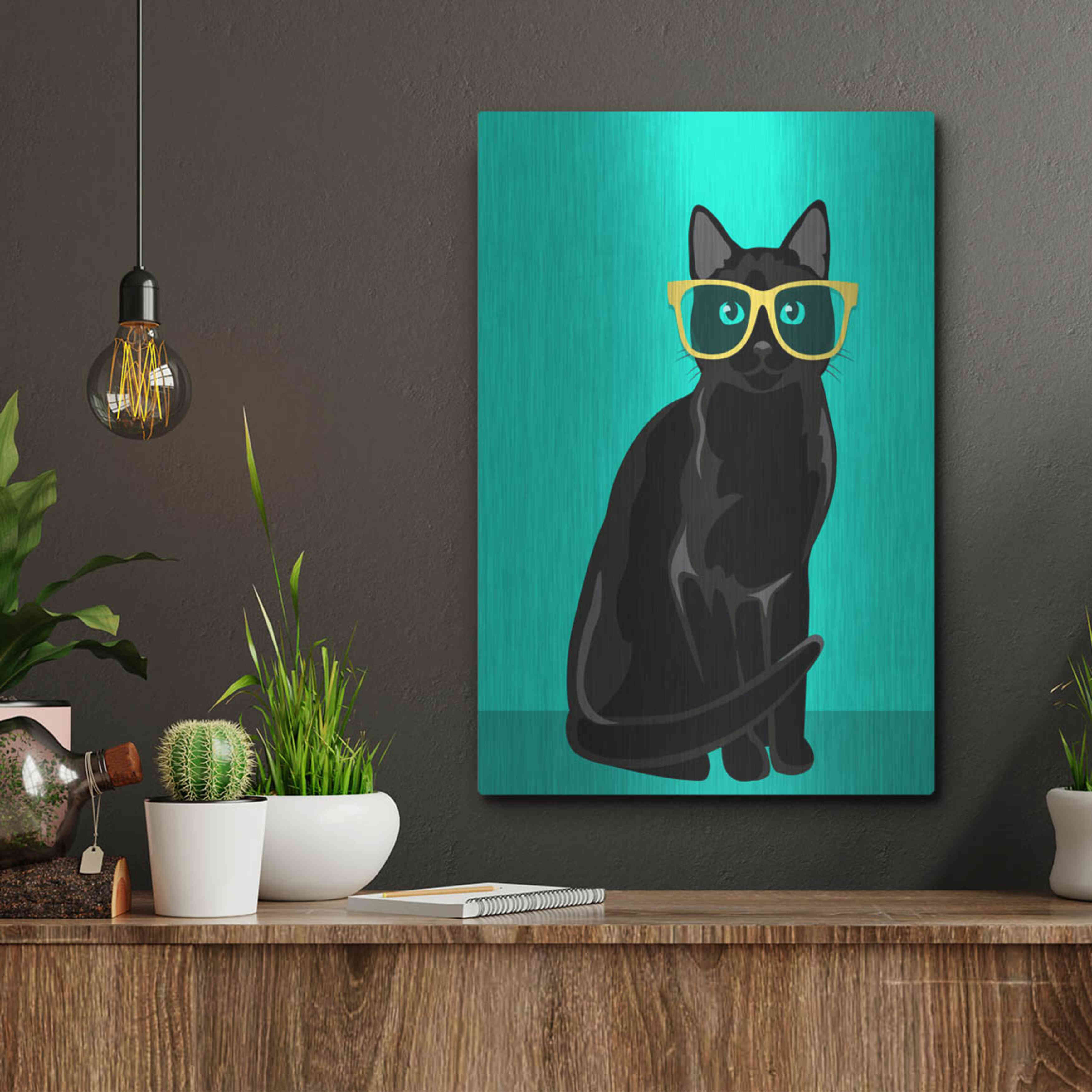 Trinx " Black Cat Mint " by Debbie Gray | Wayfair