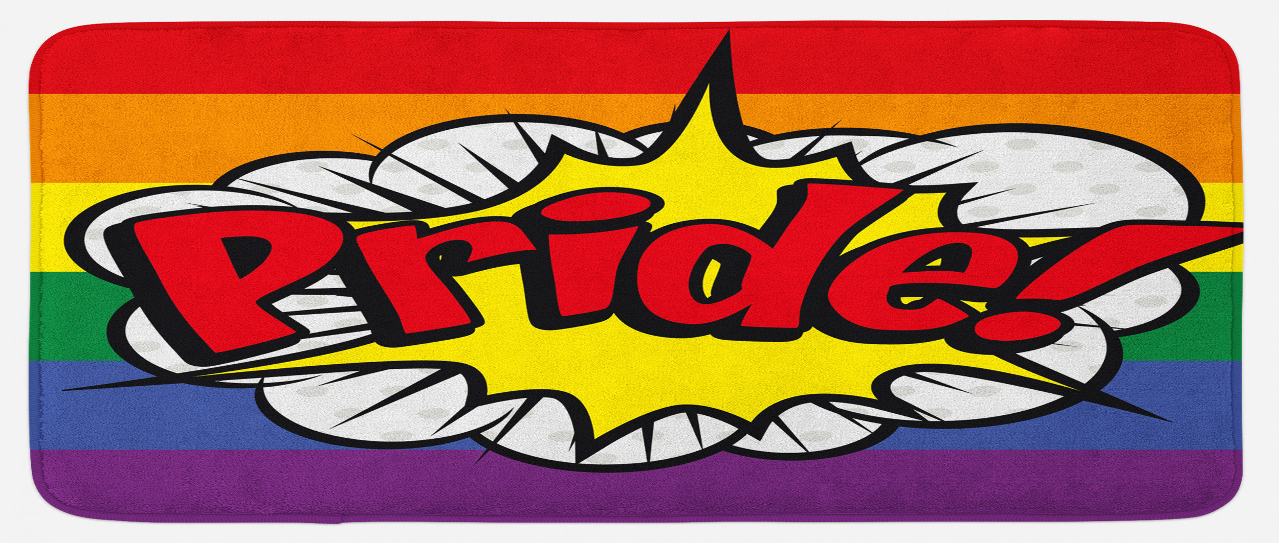 East Urban Home Pop Art Style Comic Book Pride Hand Lettering Effect ...