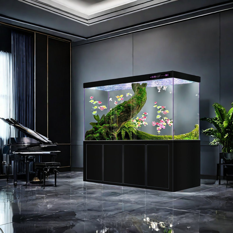 Lingxis Modern Minimalist Rectangular Eco Aquarium Tank | Wayfair